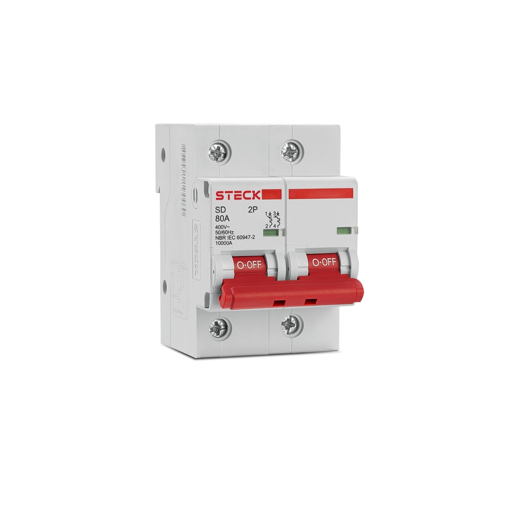 Int. Aut. Termomagnetico Para Riel 2P 80A 10Ka 230Vac Curva C | GRUPO COINP