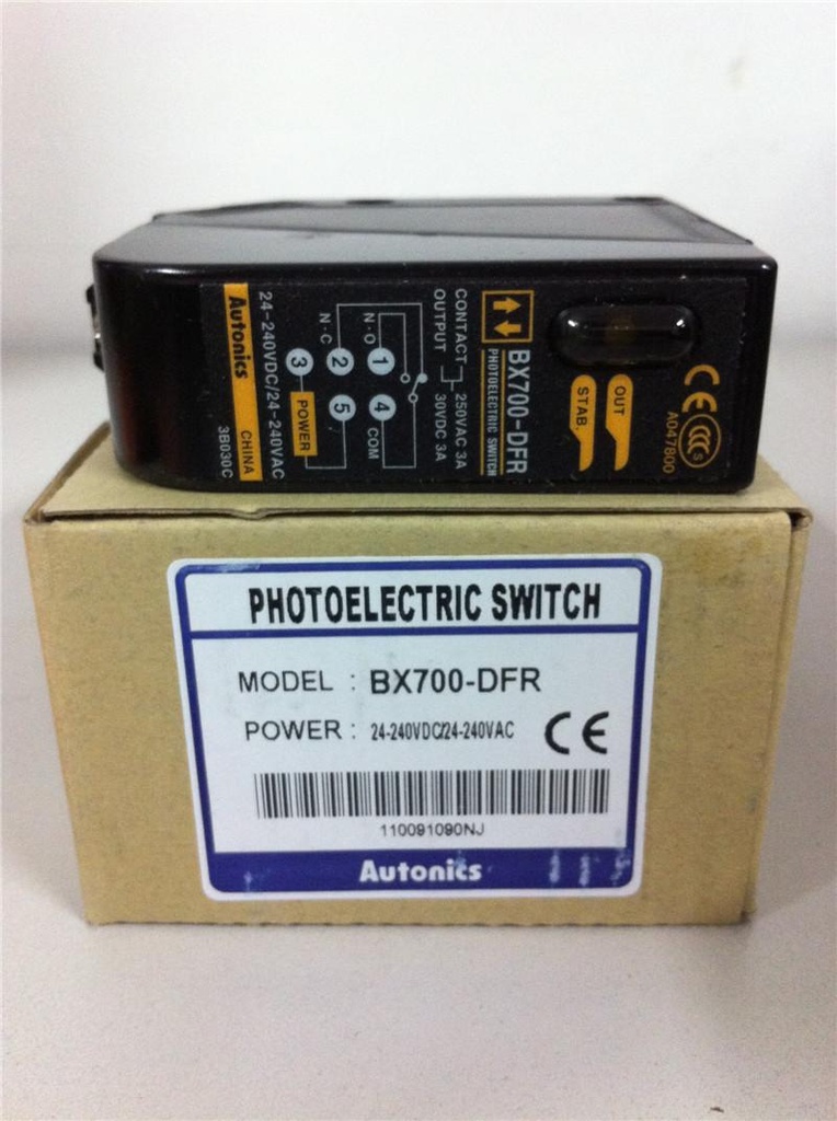 Sensor Prox.Fotoelectrico Difuso Reflectivo, Detec.700mm, 24-240VCA/VCC ...