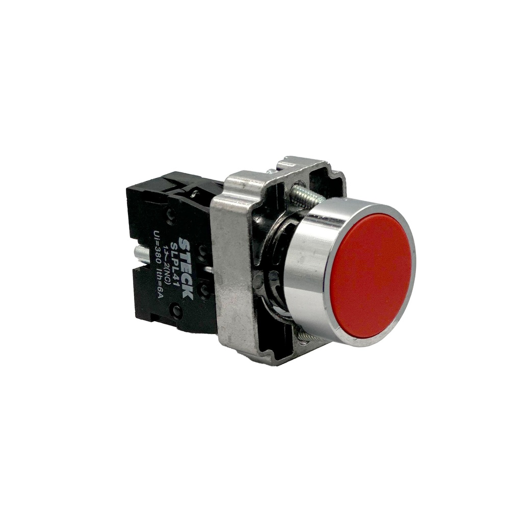 Pulsador Rasante Metal Rojo 22Mm 1Nc | GRUPO COINP