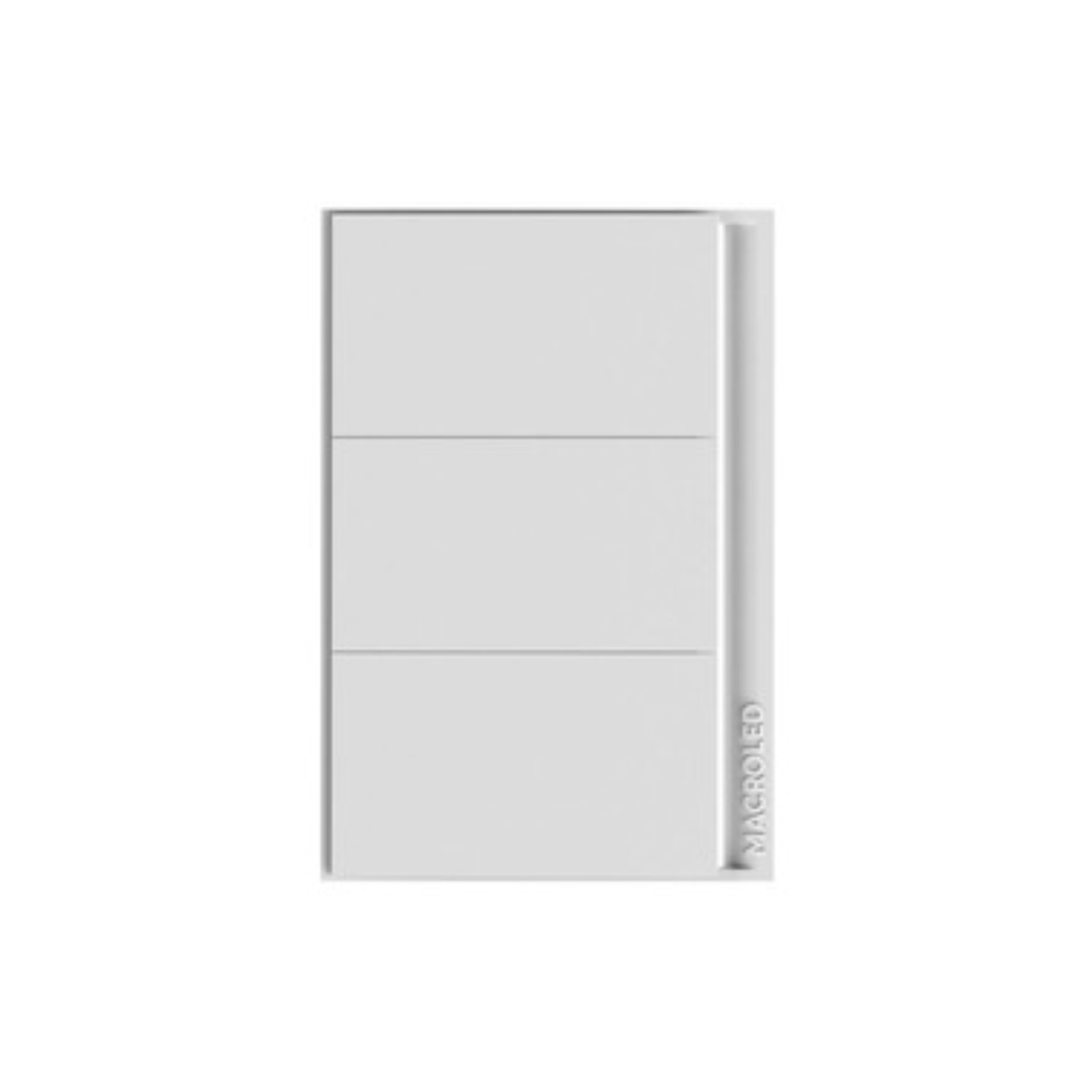 PLACA INTERRUPTOR TECLA SMART BLANCO 3 PULSADORES CANAL 90-250VAC MAX ...